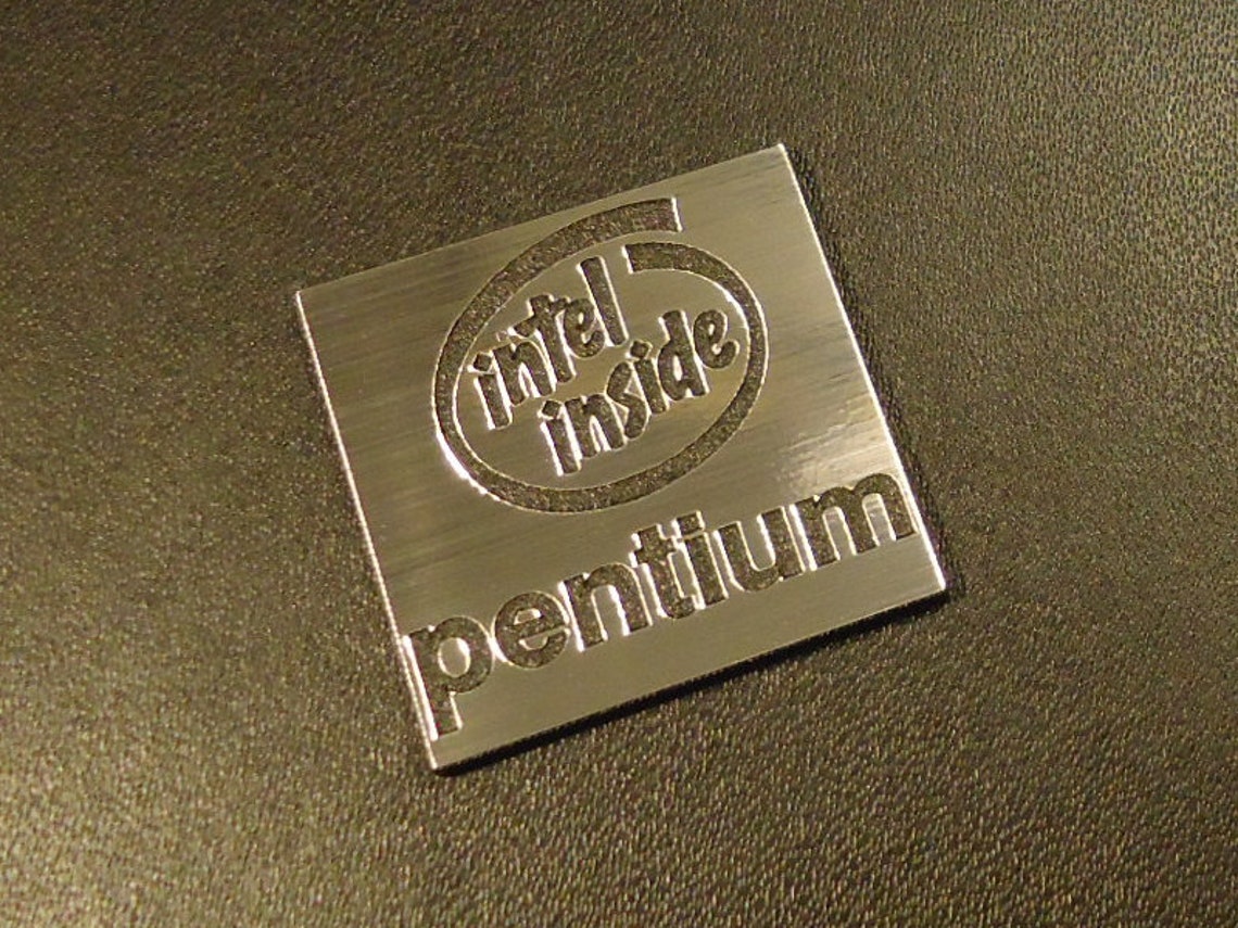 Intel Pentium Label / Logo / Sticker / Badge 25 X 25 Mm 286 - Etsy