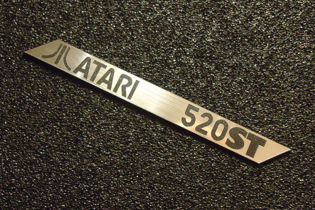 Atari 520 ST Label / Logo / Sticker / Badge Brushed Aluminum - Etsy