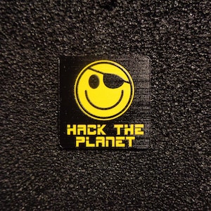 Hackers Hack the Planet Logo Label Decal Case Sticker Badge - Etsy