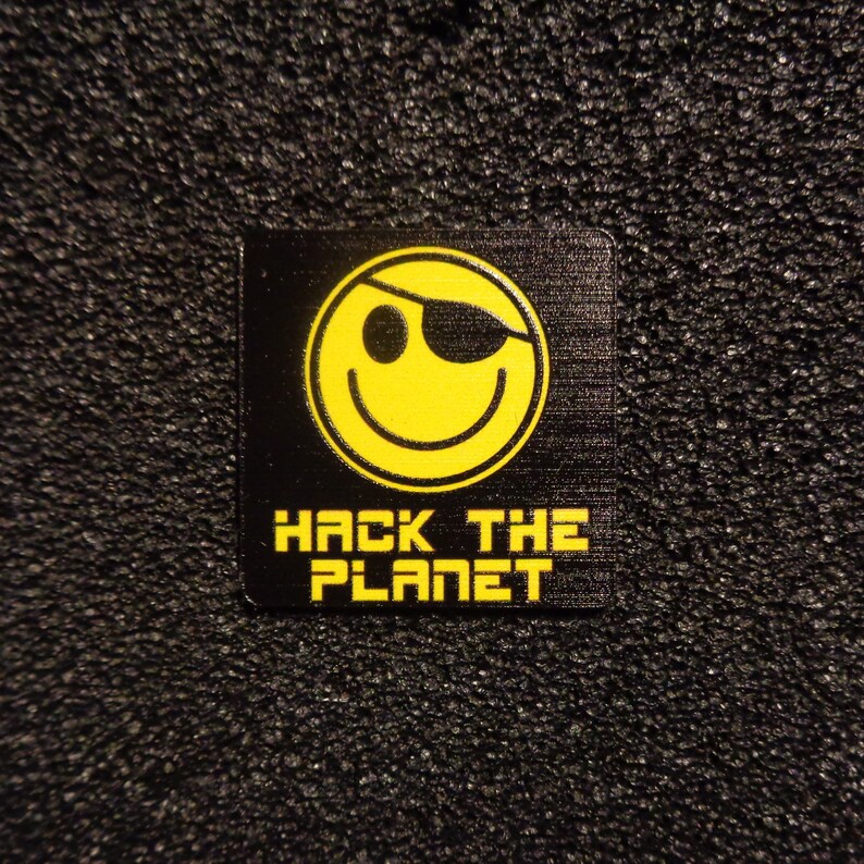 Hackers Hack the Planet Logo Label Decal Case Sticker Badge - Etsy