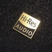 Hi-res Audio Logo Emblem Badge Gold Color Brushed 3M Adhesive 20 X 20 ...