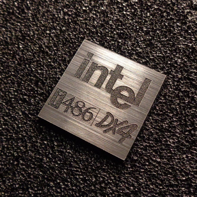 Intel 486 DX4 Label / Logo / Sticker / Badge 25 X 25 Mm 285e - Etsy