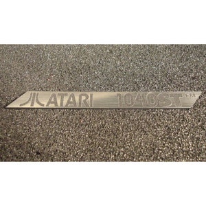 Atari 1040 STFM Label / Logo / Sticker / Badge Brushed Aluminum 100 X ...