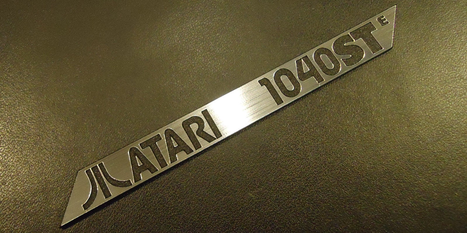 Atari 1040 STE Label / Logo / Sticker / Badge Brushed Aluminum - Etsy