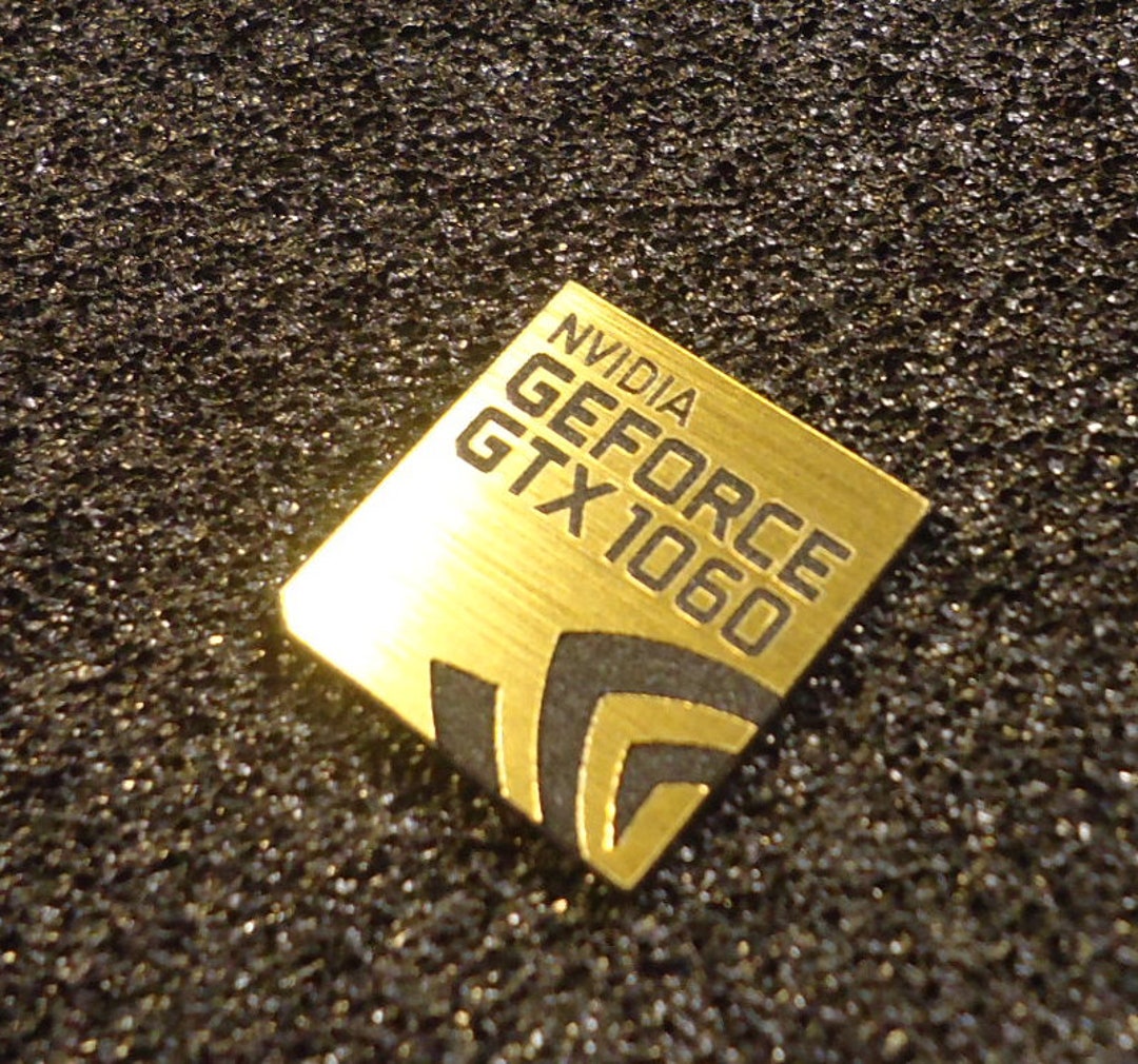 Nvidia GEFORCE GTX 1060 PC Logo Label Decal Case Sticker Laptop Badge ...