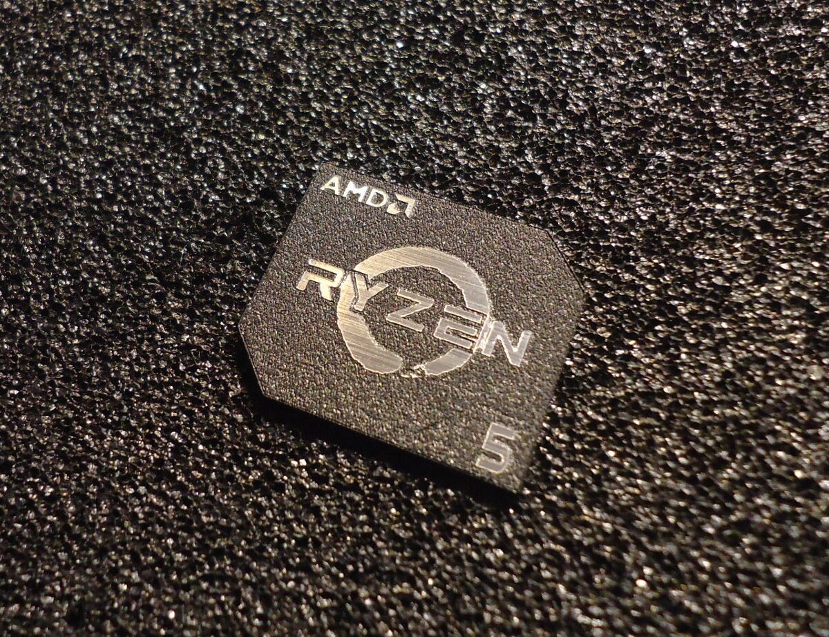 AMD RYZEN 5 Cpu PC Logo Label Decal Case Sticker Badge Silver - Etsy