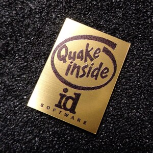 Quake Retro PC Case Logo Label Decal Sticker Badge 493c - Etsy