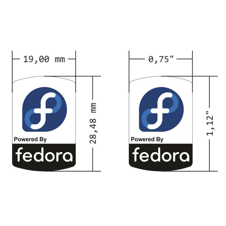 Fedora Label / Aufkleber / Sticker / Badge / Logo 19cm X - Etsy