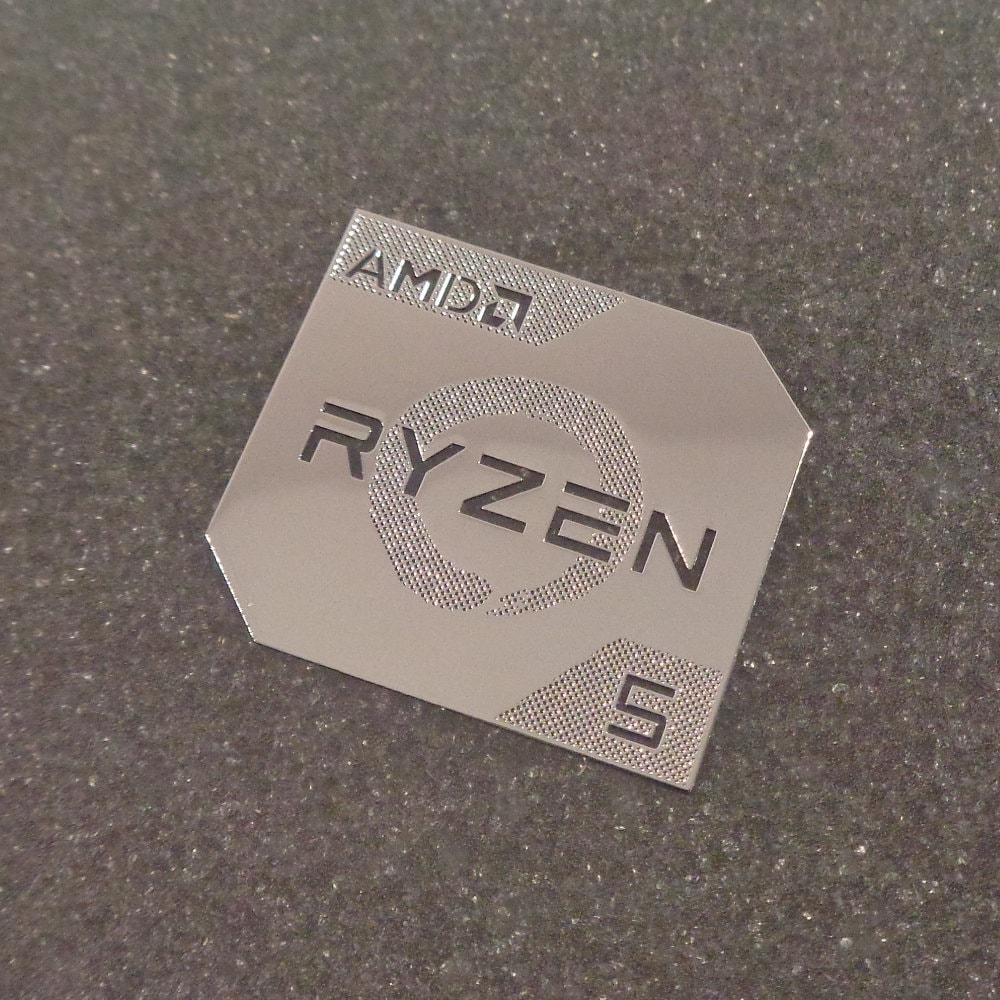 AMD RYZEN 5 Cpu PC Logo Label Decal Case Sticker Badge Silver - Etsy Canada