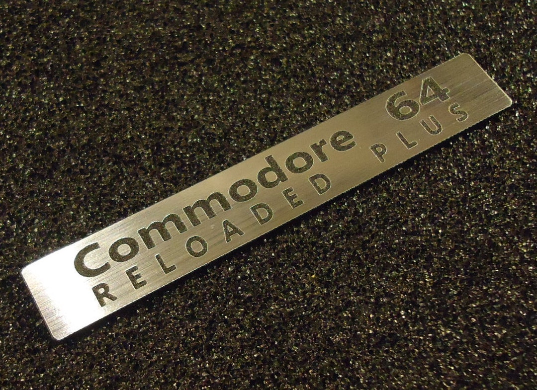 Commodore C64 Reloaded Plus Label / Aufkleber / Sticker / Badge / Logo 7,7cm X 1,2cm 422 - Etsy