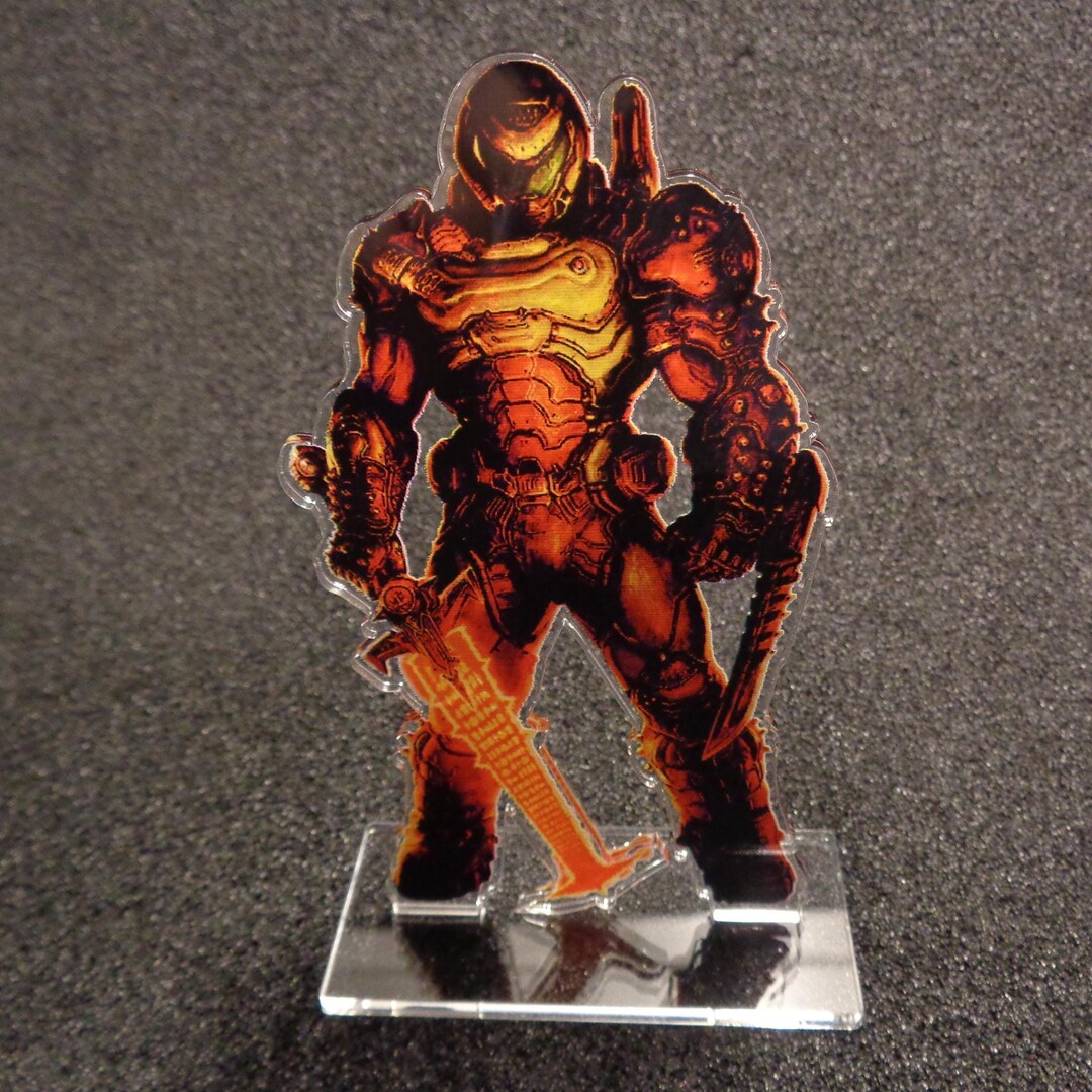 Doom Doomguy Display Stand Statue 910b - Etsy