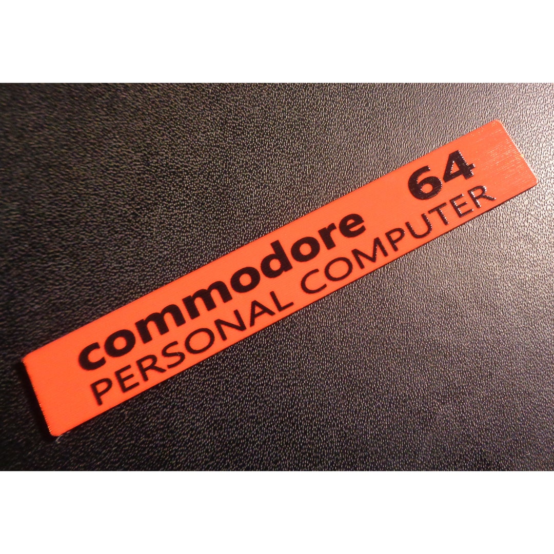 Commodore C64 Red Black Label / Aufkleber / Sticker / Badge / Logo 7 ...