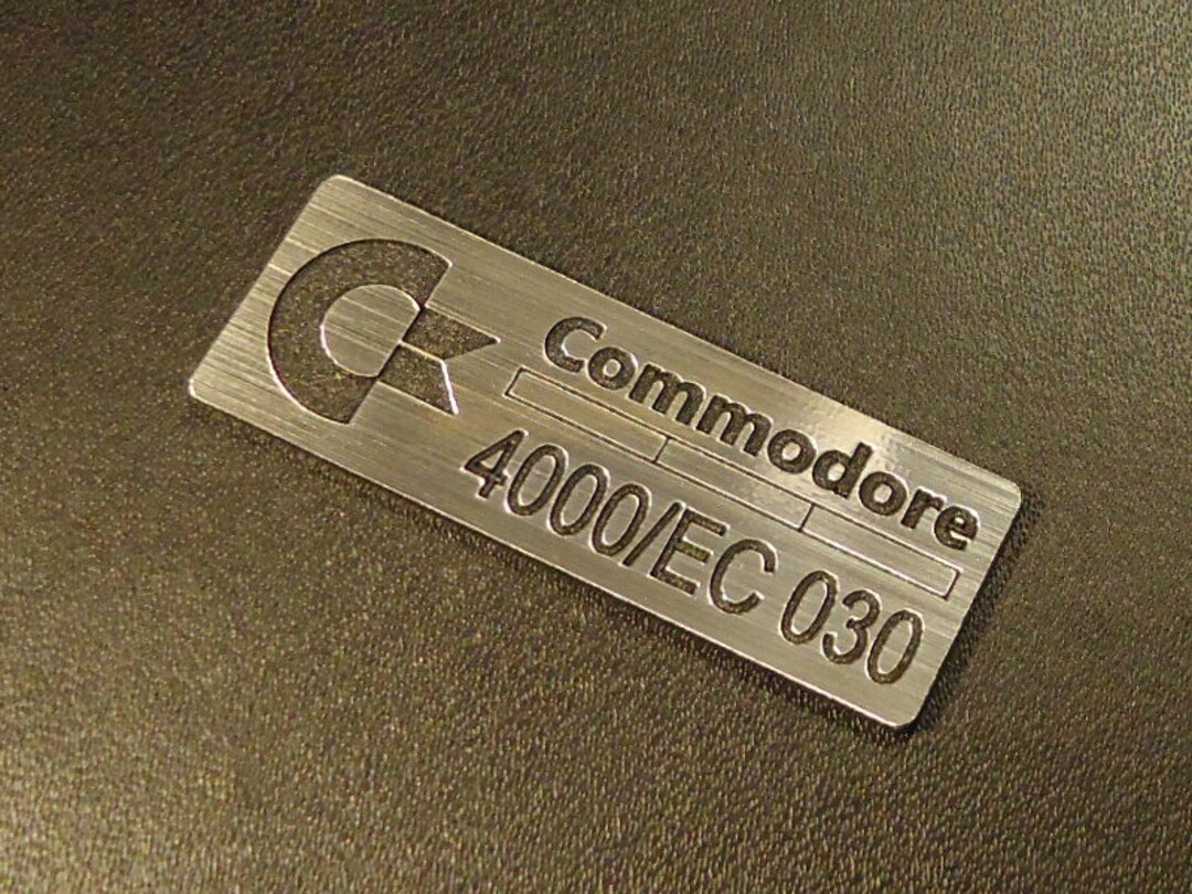 Commodore Amiga 4000/EC 030 Label / Logo / Sticker / Badge 42 X 15 Mm ...