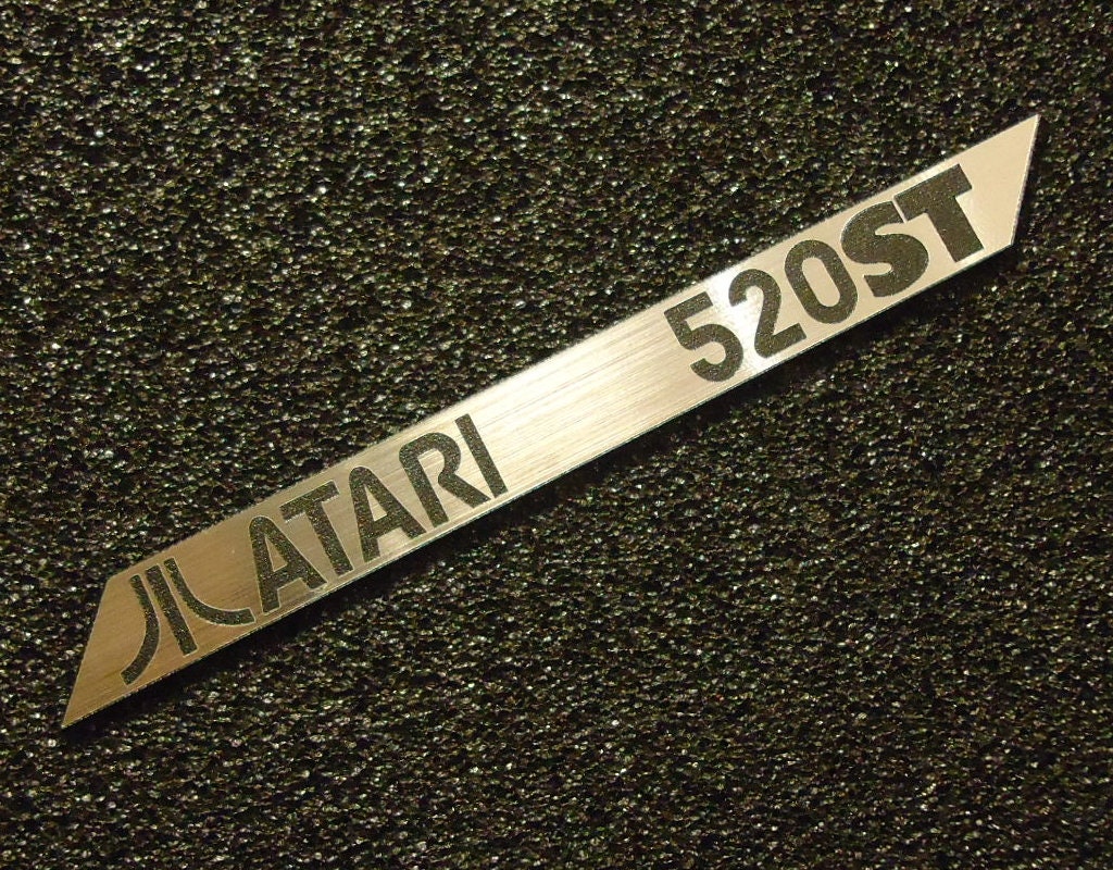 Atari 520 ST Label / Logo / Sticker / Badge Brushed Aluminum - Etsy