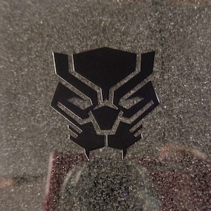 Black Panther Chrome Label / Aufkleber / Sticker / Badge / Logo 27x30 ...