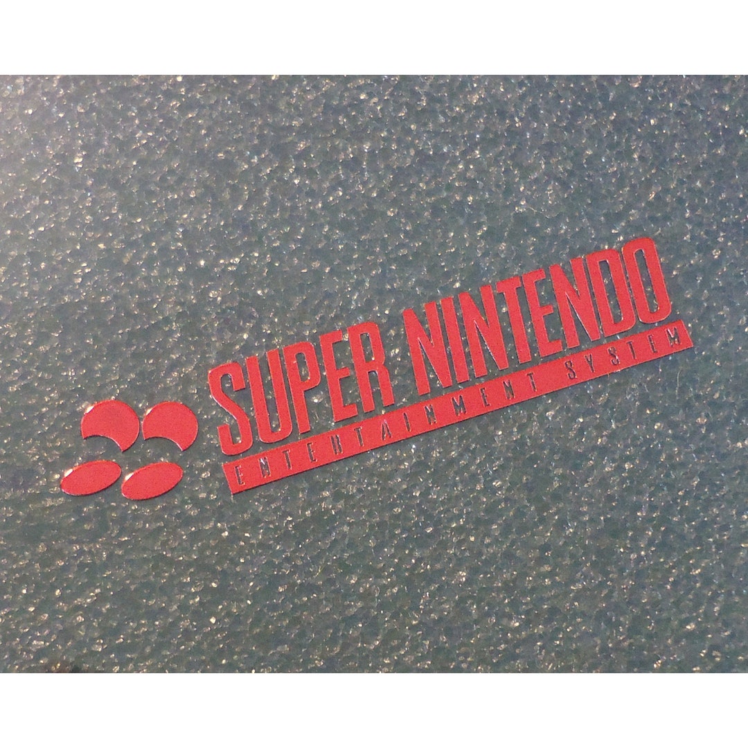 Super Nintendo SNES Label / Aufkleber / Sticker / Badge / Logo 46mm X ...