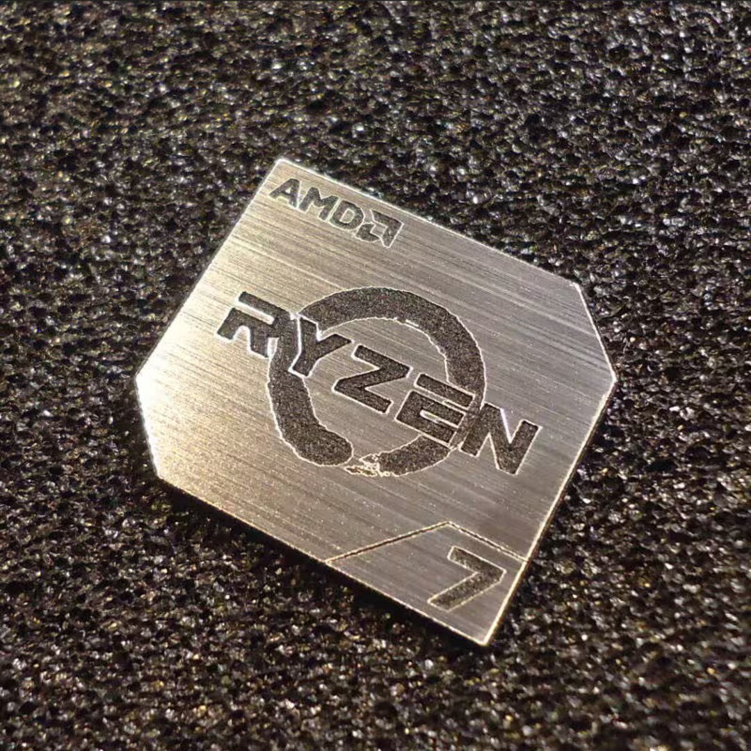 AMD RYZEN 7 Cpu PC Logo Label Decal Case Sticker Badge Silver 428b - Etsy