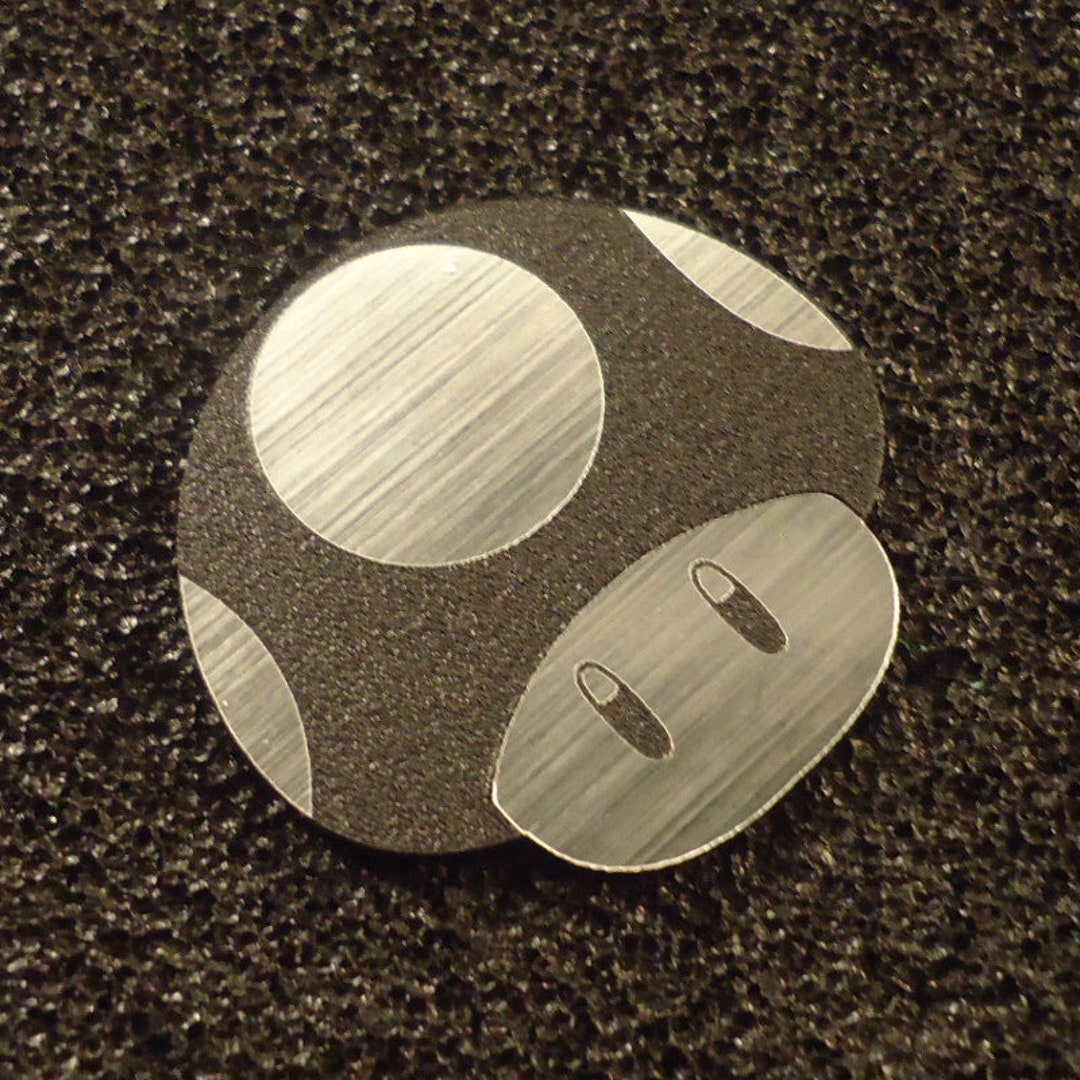Mushroom Mario Toad Label / Logo / Sticker / Badge 30 X 30 Mm 290c - Etsy