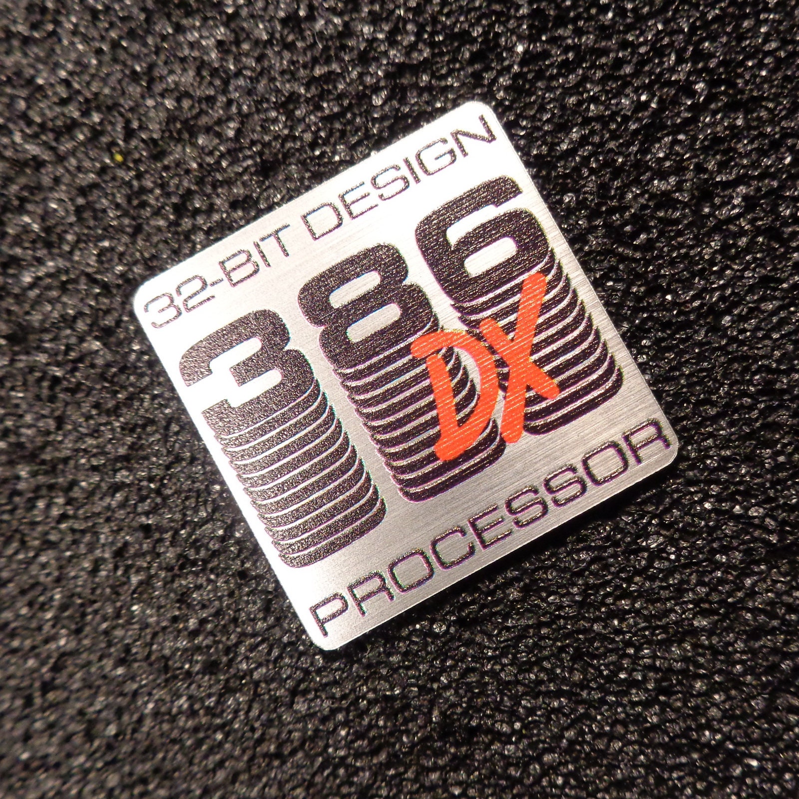 386DX Vintage Computer PC Case Badge Logo Label Decal Sticker - Etsy