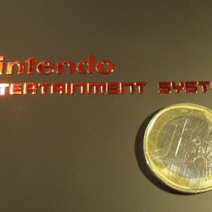Nintendo NES Label / Aufkleber / Sticker / Badge / Logo 74 X 11mm268b ...