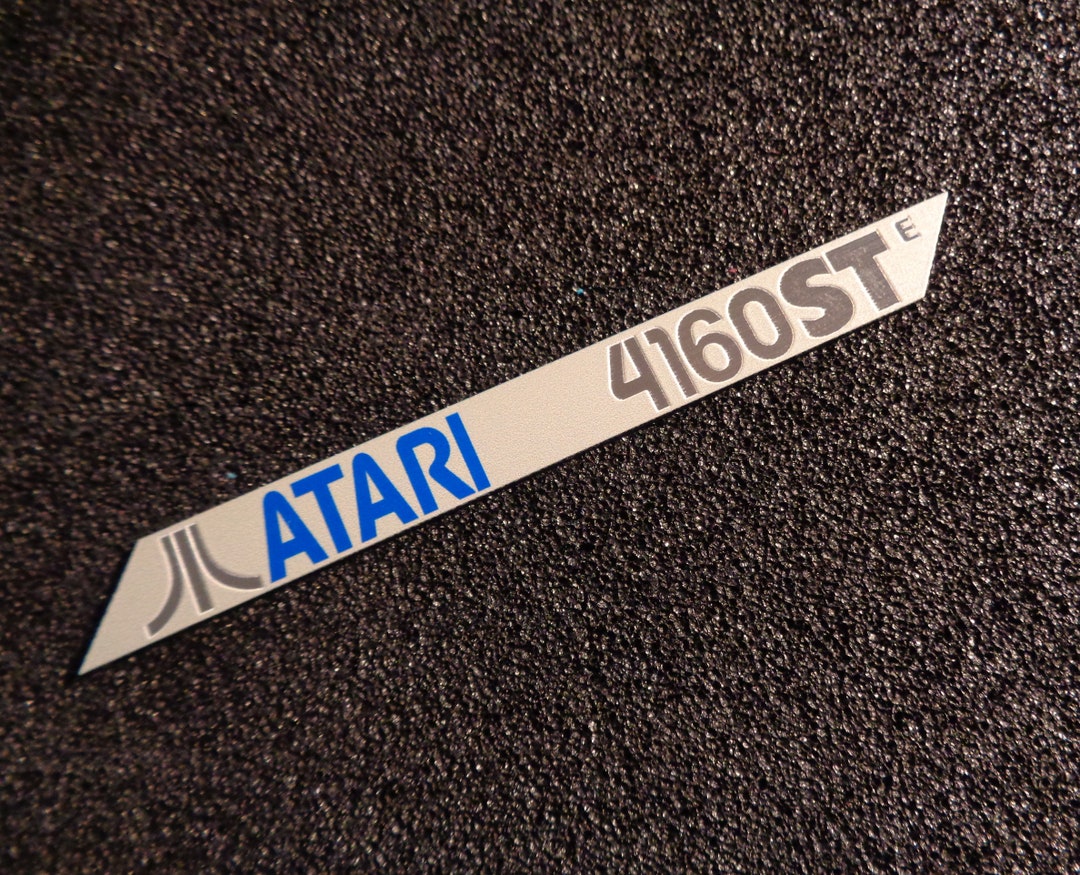 Atari 4160 STE Label / Logo / Sticker / Badge Brushed Aluminum - Etsy