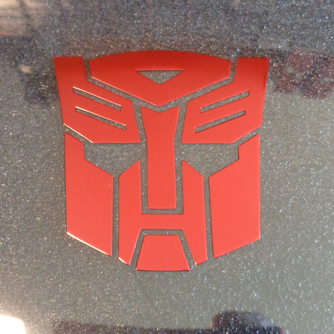 Transformers Autobot Red Chrome Label / Aufkleber / Sticker / Badge ...