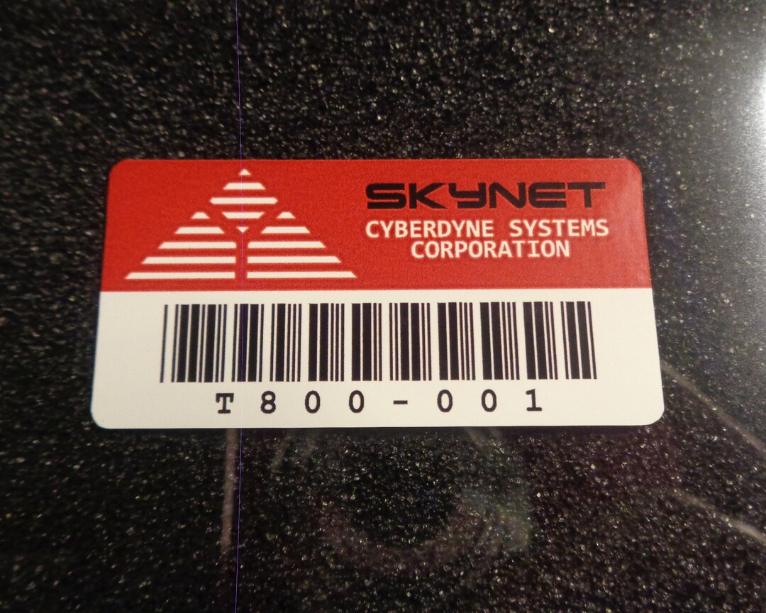 Skynet Asset Tag Vinyl Sticker / Label / Aufkleber / Badge / Logo 2 X ...
