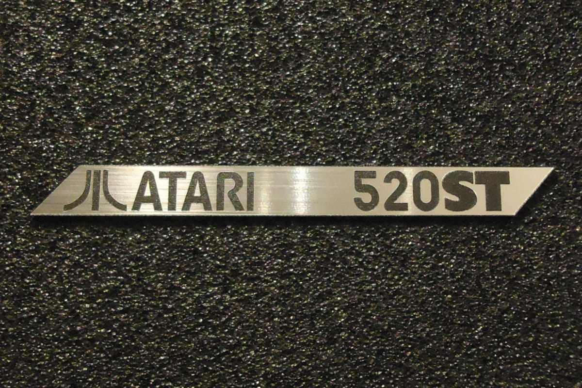 Atari 520 ST Label / Logo / Sticker / Badge Brushed Aluminum - Etsy