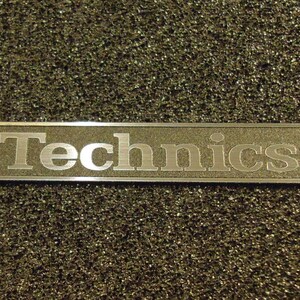 Technics Logo Emblem Badge Silver Color Brushed 3M Adhesive 68 X 13 Mm ...