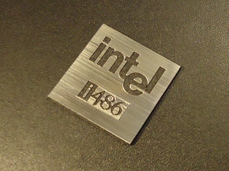 Intel 486 Label / Logo / Sticker / Badge 25 X 25 Mm 285d - Etsy