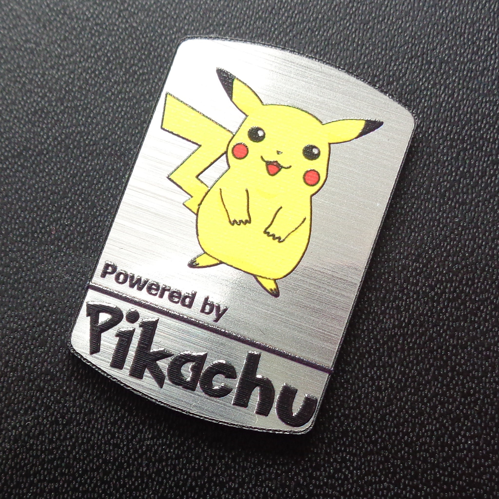 Pokemon Pikachu Logo Label Decal Case Sticker Badge 453b - Etsy
