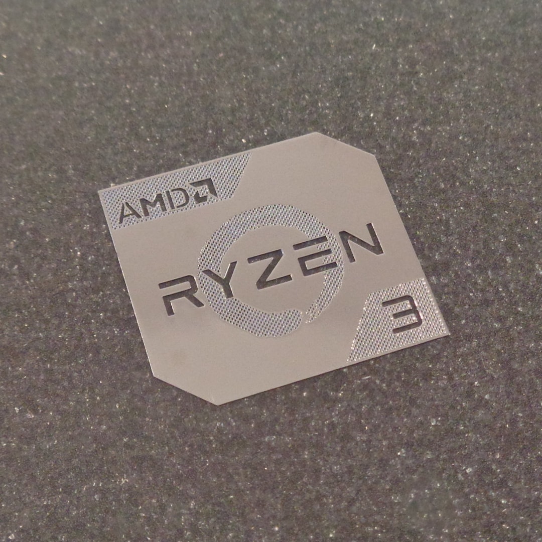 AMD RYZEN 3 Cpu PC Logo Label Decal Case Sticker Badge Silver 450 - Etsy