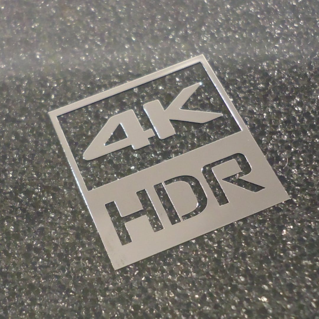4K HDR Metal Chrome Label / Aufkleber / Sticker / Badge / Logo - Etsy