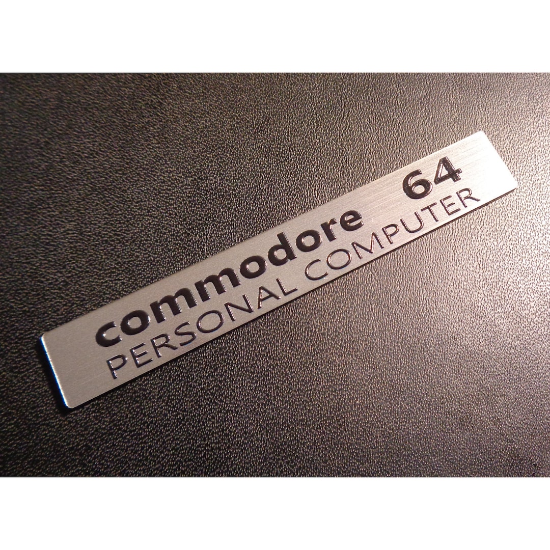 Commodore C64 Silver Label / Aufkleber / Sticker / Badge / Logo 7,7cm X 1,2cm 242f - Etsy