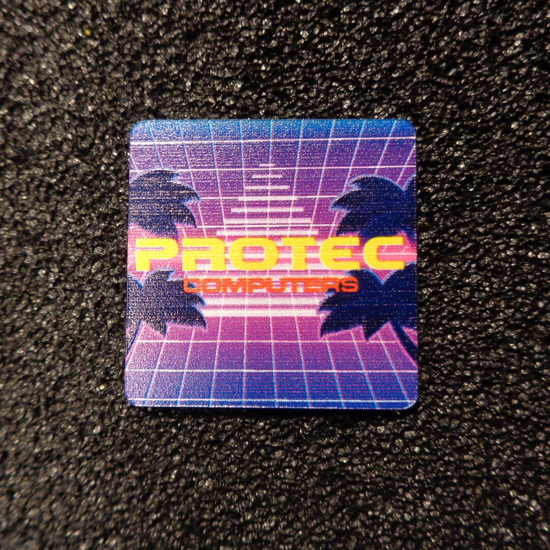 Protec Computers Retro PC Logo Label Decal Case Sticker Badge 484 - Etsy