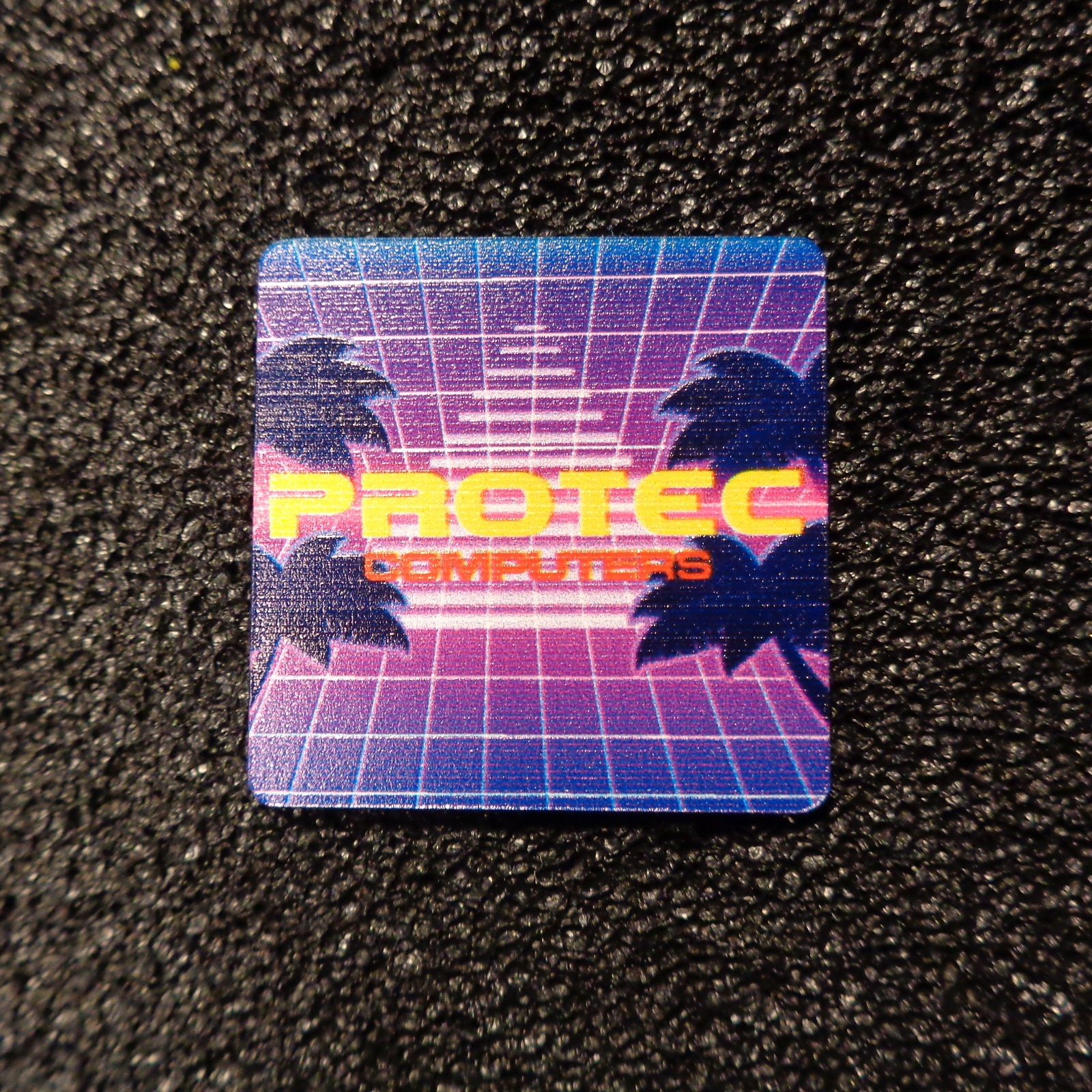 Protec Computers Retro PC Logo Label Decal Case Sticker Badge - Etsy