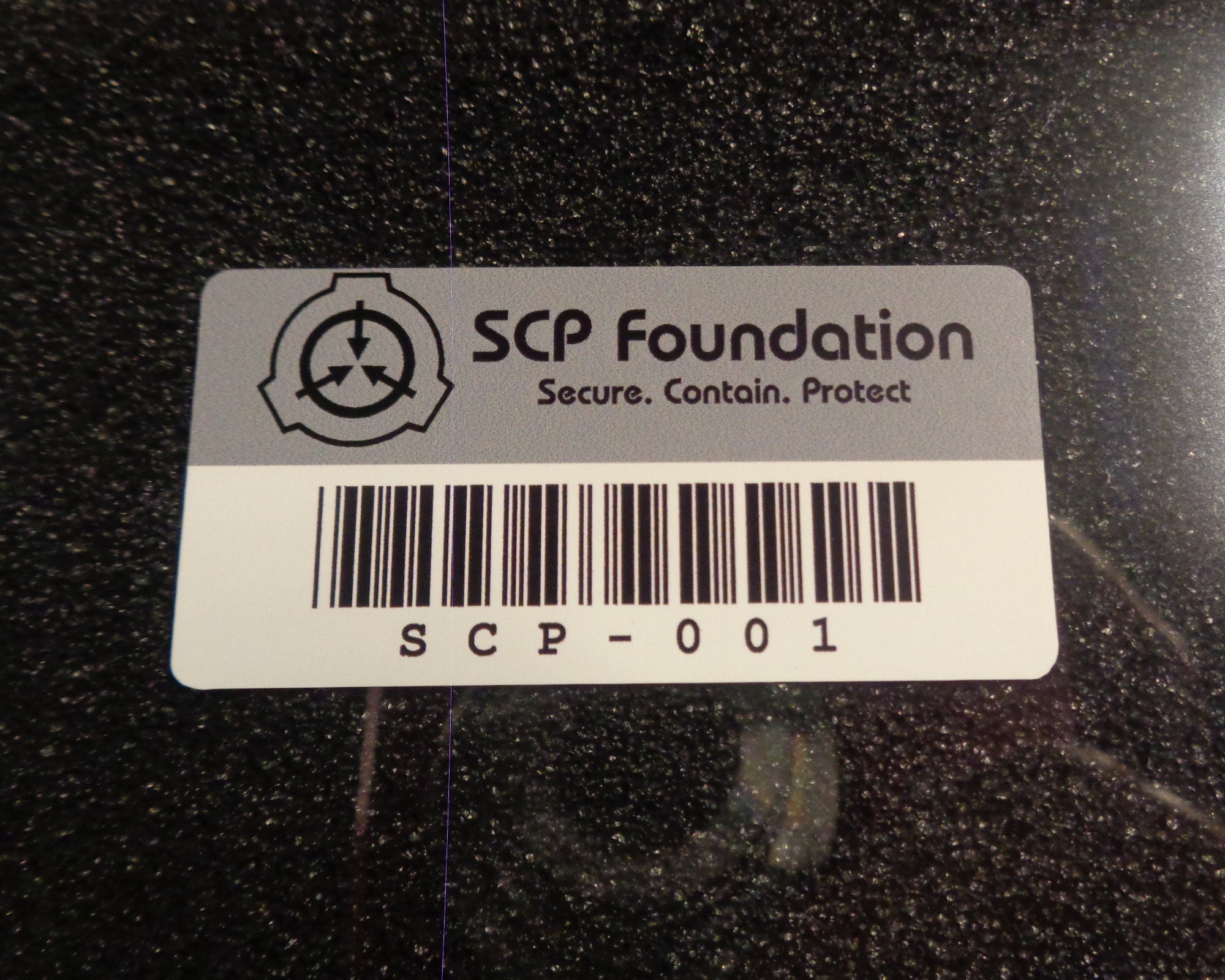SCP Foundation Asset Tag Vinyl Sticker / Label / Aufkleber / Badge ...