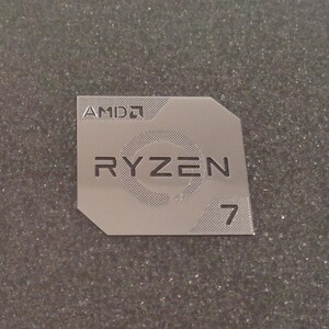 AMD RYZEN 7 Cpu PC Logo Label Decal Case Sticker Badge Silver 450c - Etsy
