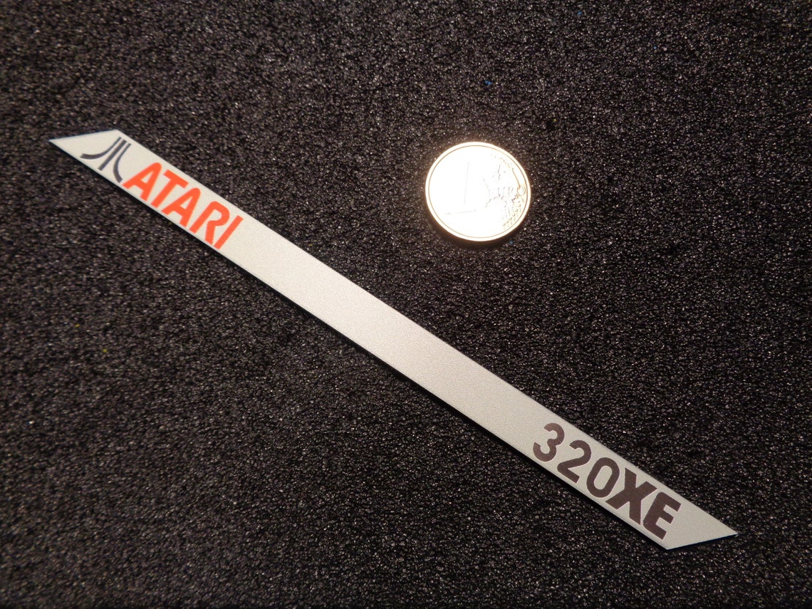 Atari 320XE Label / Logo / Sticker / Badge Brushed Aluminum - Etsy