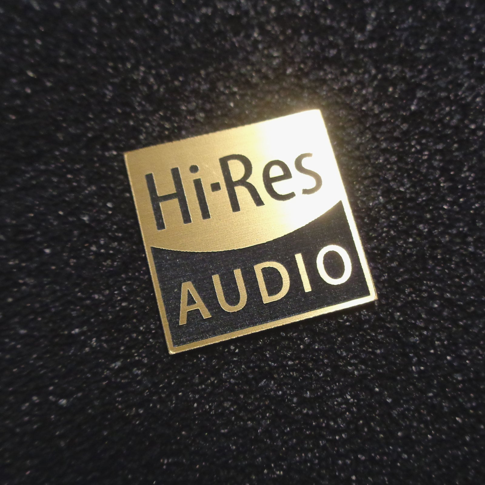 Hi-res Audio Logo Emblem Badge Gold Color Brushed 3M Adhesive - Etsy