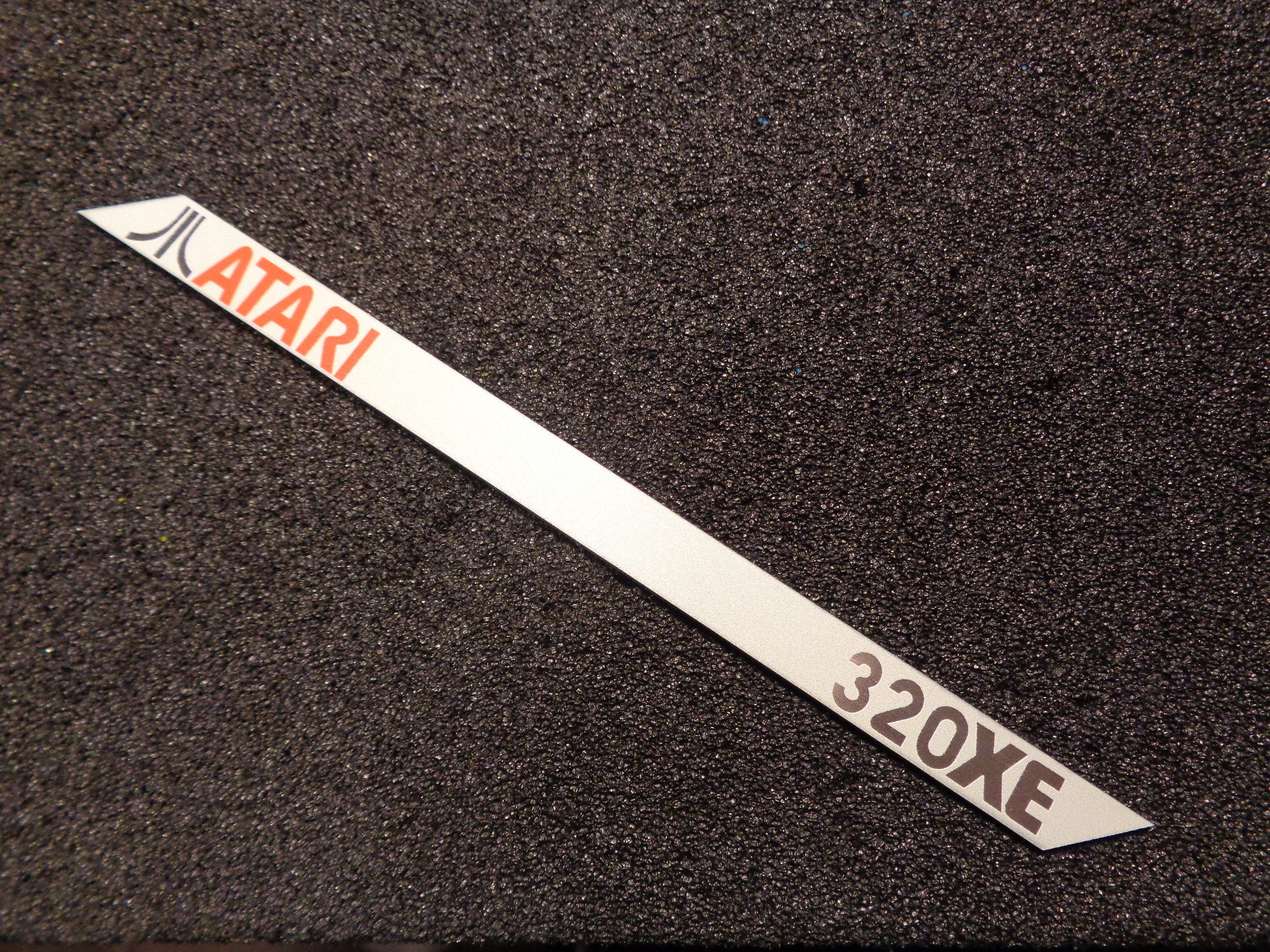 Atari 320XE Label / Logo / Sticker / Badge Brushed Aluminum - Etsy