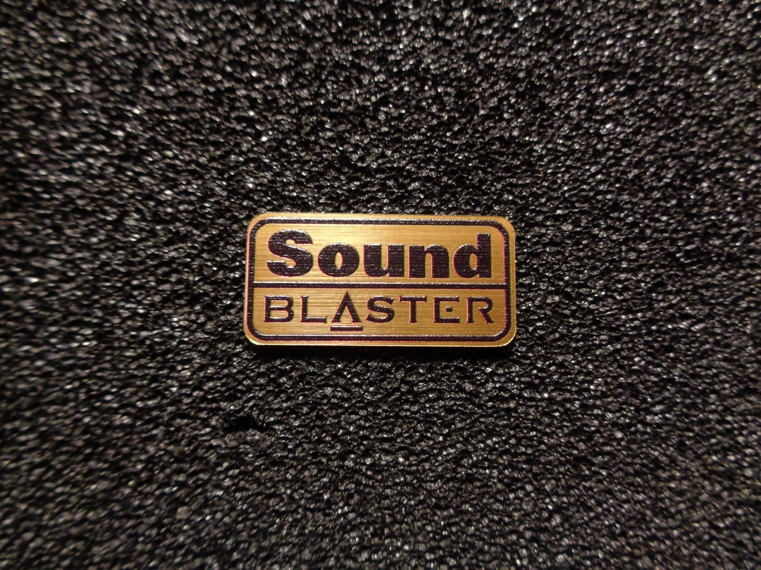 Cretive Sound Blaster Retro PC Logo Label Decal Case Sticker Badge 477b ...