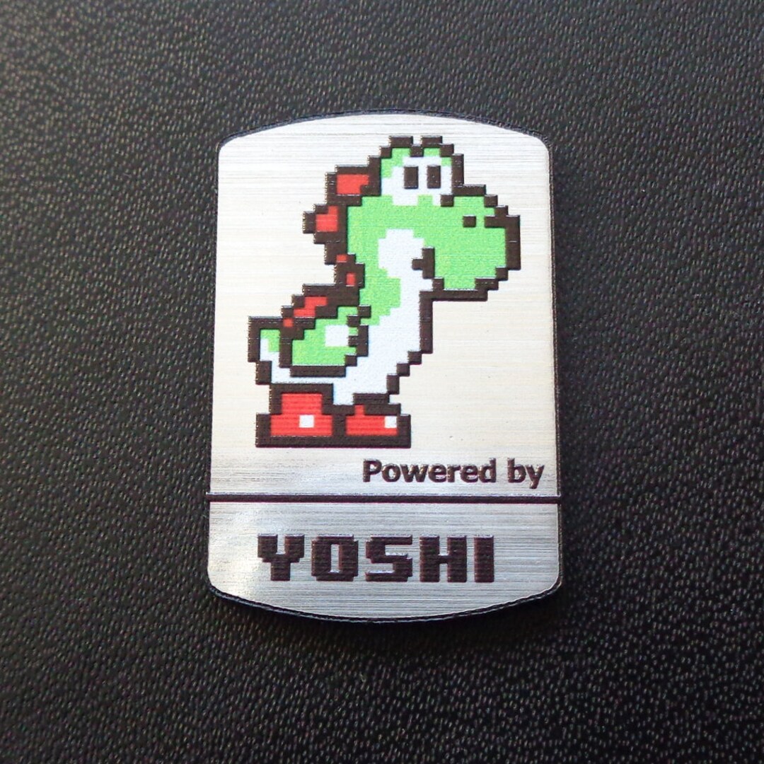 Super Mario Yoshi 8-bit NES Nintendo Logo Label Decal Case - Etsy