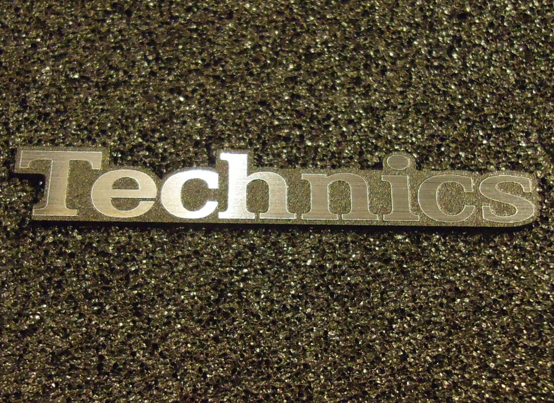 Technics Logo Emblem Badge Silver Color Brushed 3M Adhesive 61 - Etsy