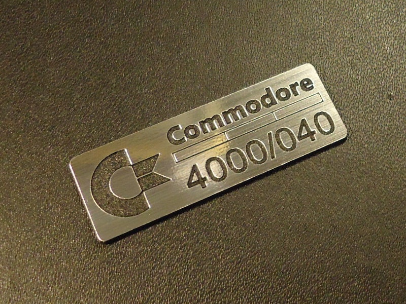 Commodore Amiga 4000/040 Label / Logo / Sticker / Badge 42 X 15 Mm 271c ...