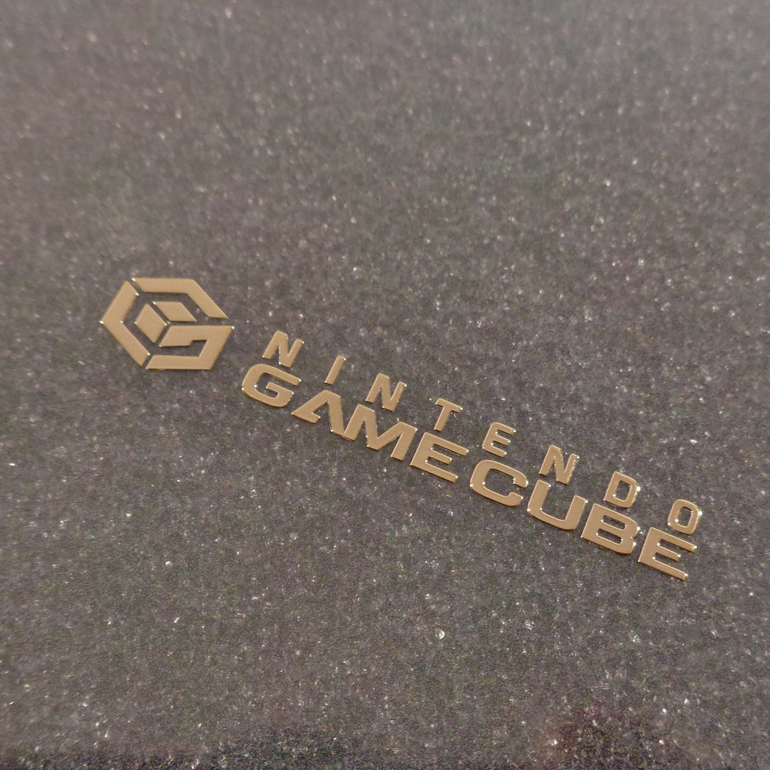 Gamecube Gold Metallic Label / Aufkleber / Sticker / Badge / Logo 163c ...