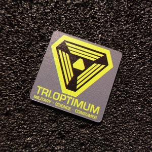 Trioptimum Corporation System Shock Retro PC Logo Label Decal Case ...