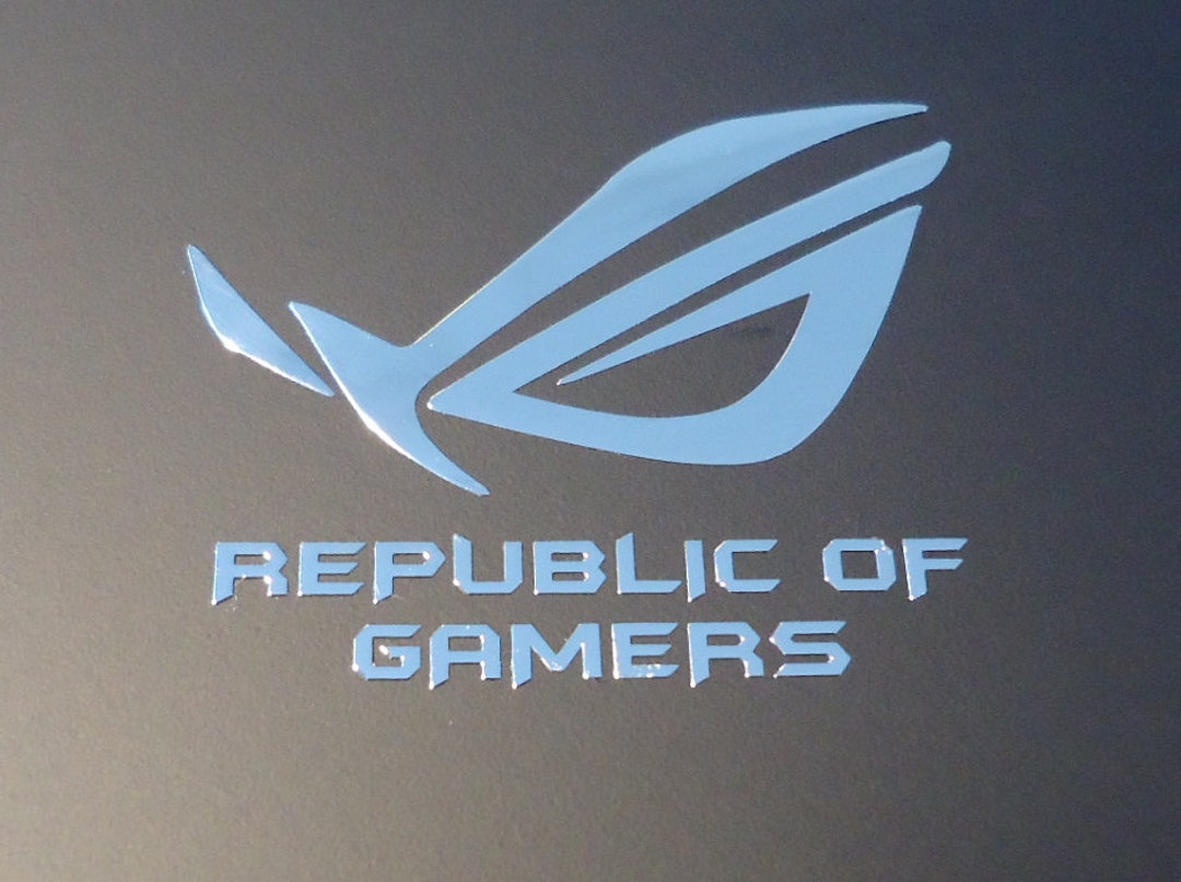 Asus Republic of Gamers Label / Aufkleber / Sticker / Logo 35 X 29mm ...