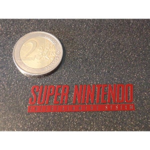 Super Nintendo SNES Label / Aufkleber / Sticker / Badge / Logo 50mm X ...