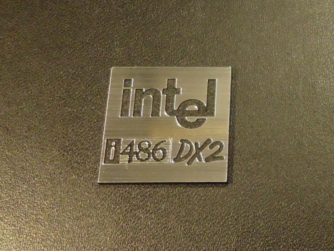 Intel 486 DX2 Label / Logo / Sticker / Badge 25 X 25 Mm 285c - Etsy